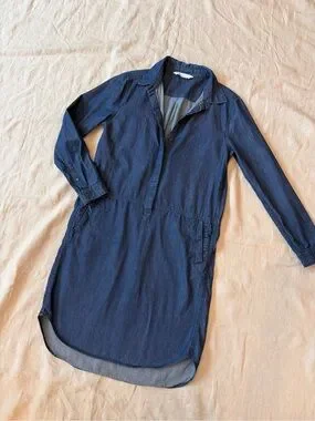 Part Two | Dresses | Part Two 0 Cotto Womens Indigo Denim Shirt Dress ...